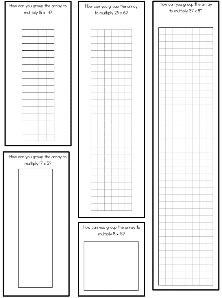 Multiplying With Area Models and Partial Product