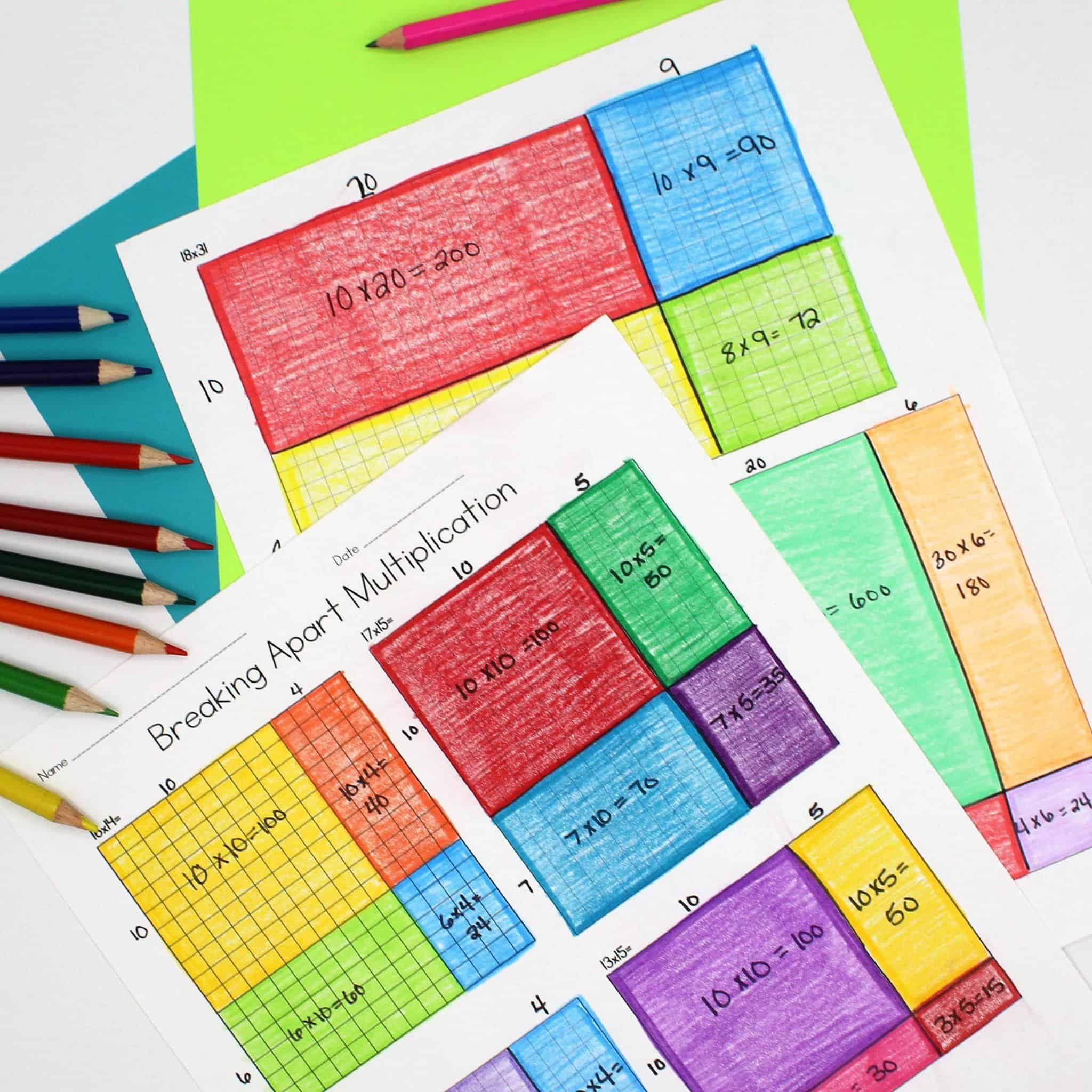 Multiplying With Area Models and Partial Product