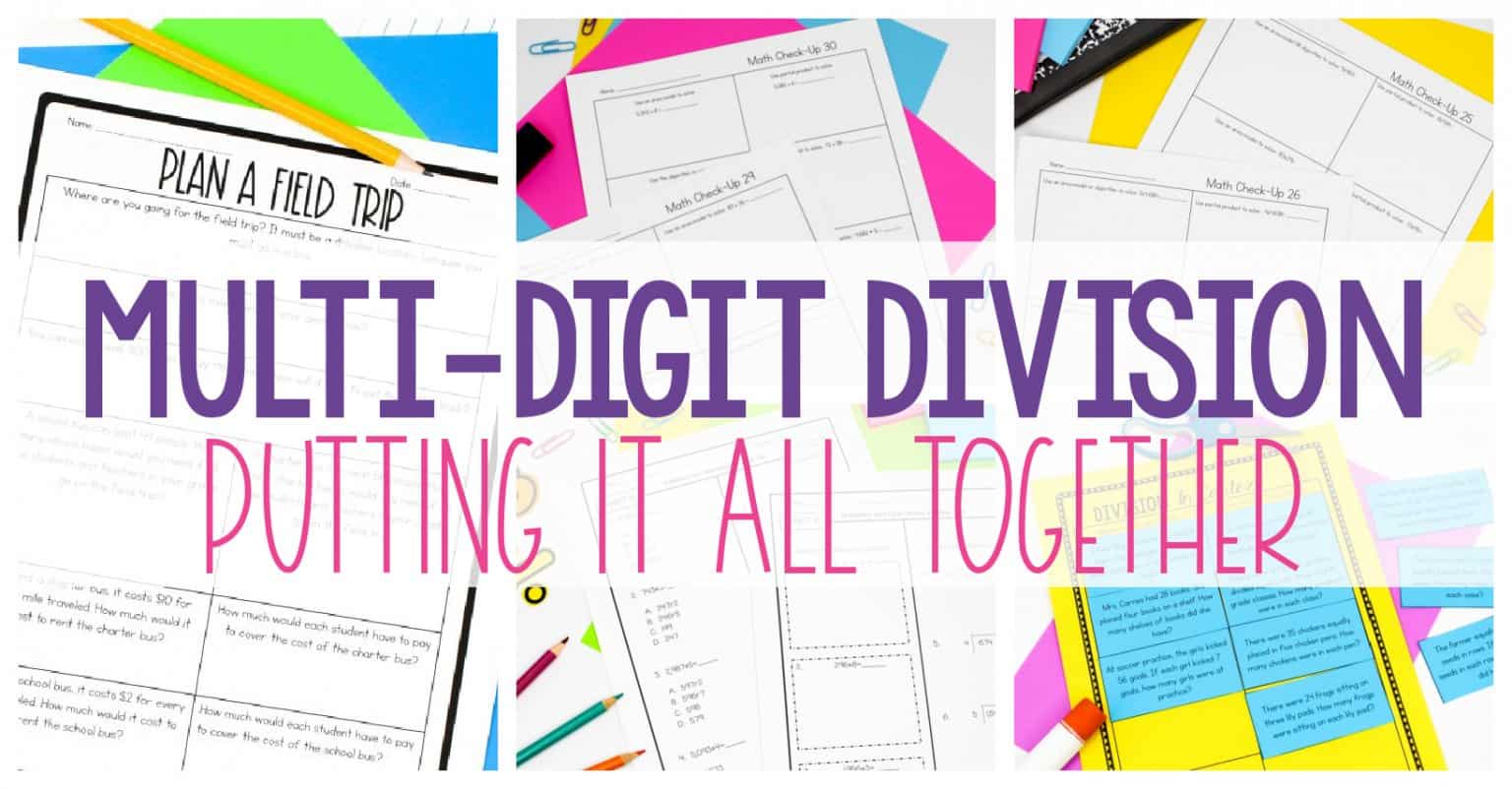 Multi-Digit Division With Area Models & Partial Quotient - Ashleigh's ...