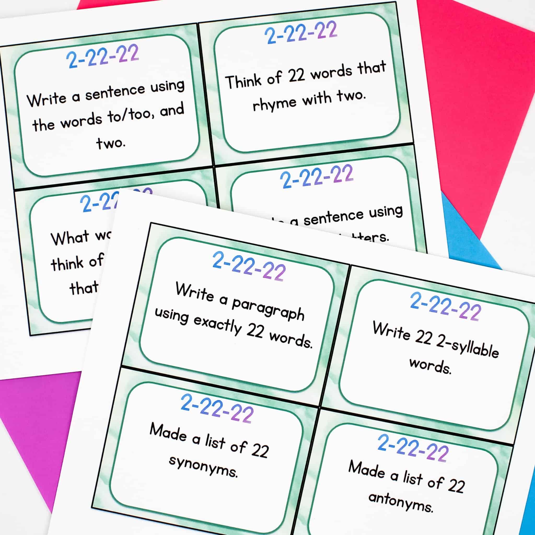 Twos Day Activities for 2-22-22 - Ashleigh's Education Journey