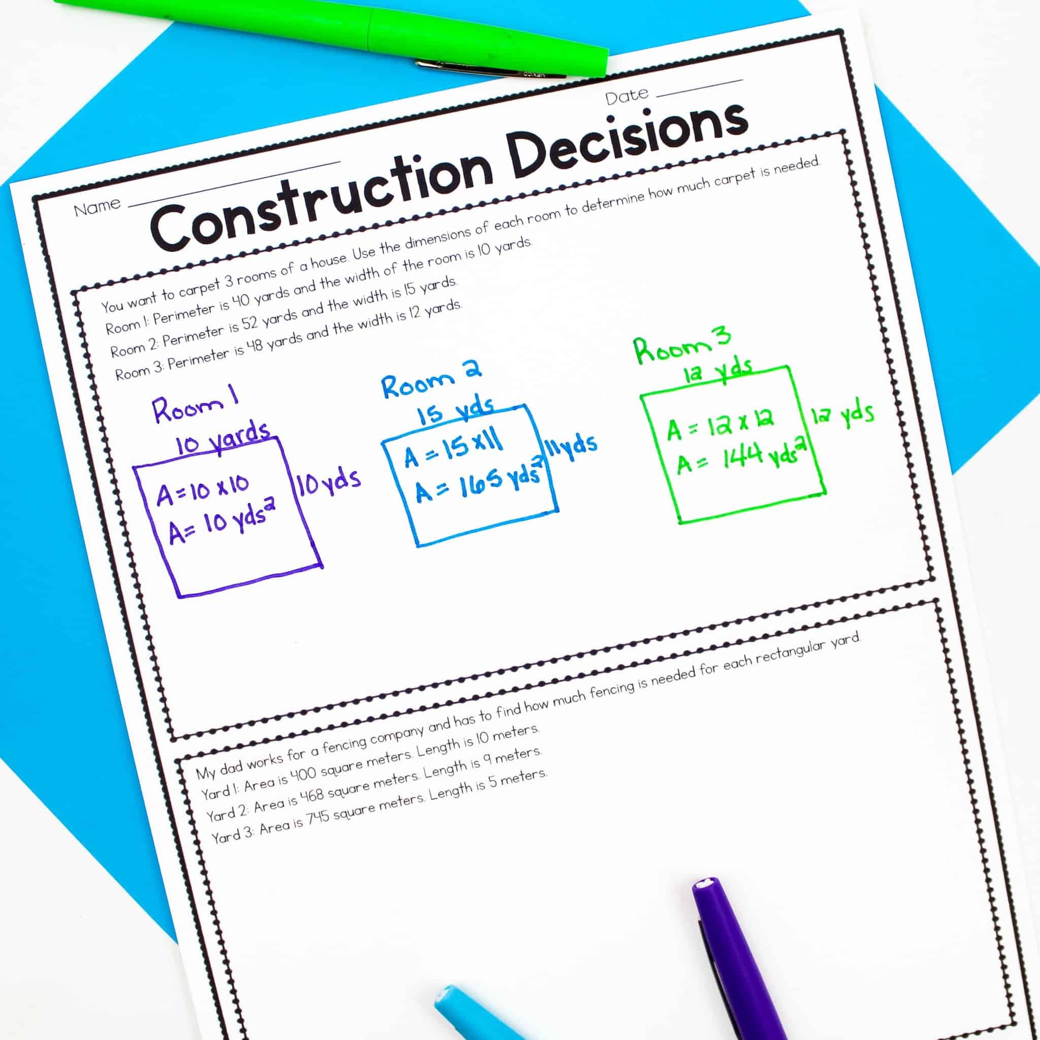 Area and Perimeter Activities - Ashleigh's Education Journey