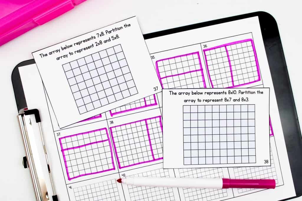 Array Task Cards - Differentiated - Ashleigh's Education Journey