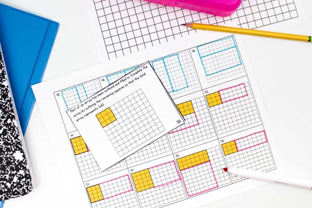Array Task Cards - Differentiated - Ashleigh's Education Journey
