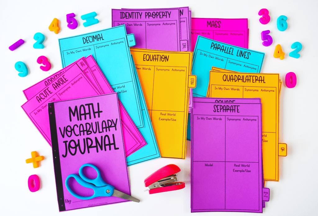 Math Vocabulary - Ashleigh's Education Journey
