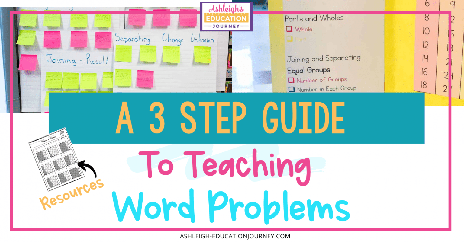 3 Step Guide To Word Problems Ashleigh s Education Journey