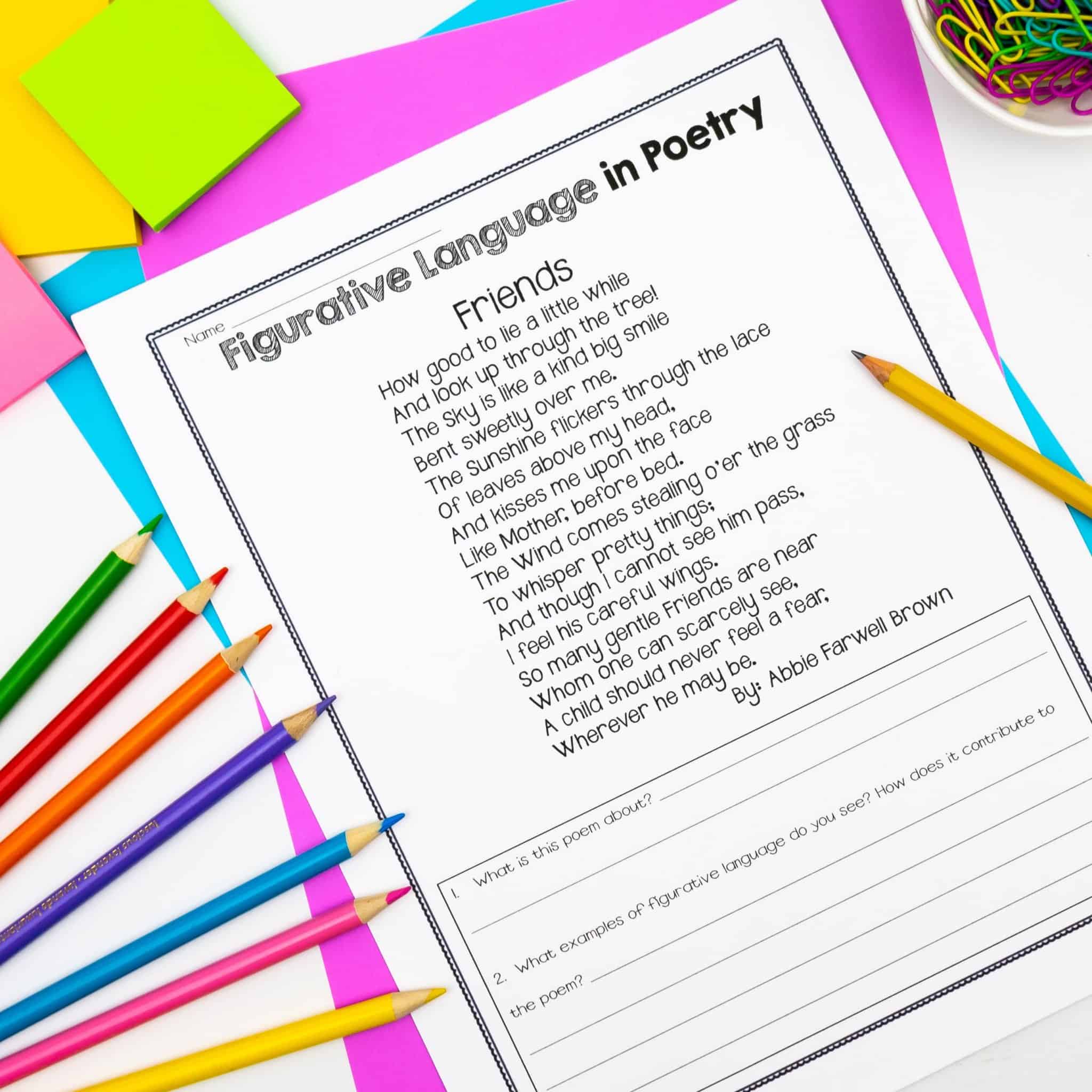 Poetry Lessons & Activities - Ashleigh's Education Journey