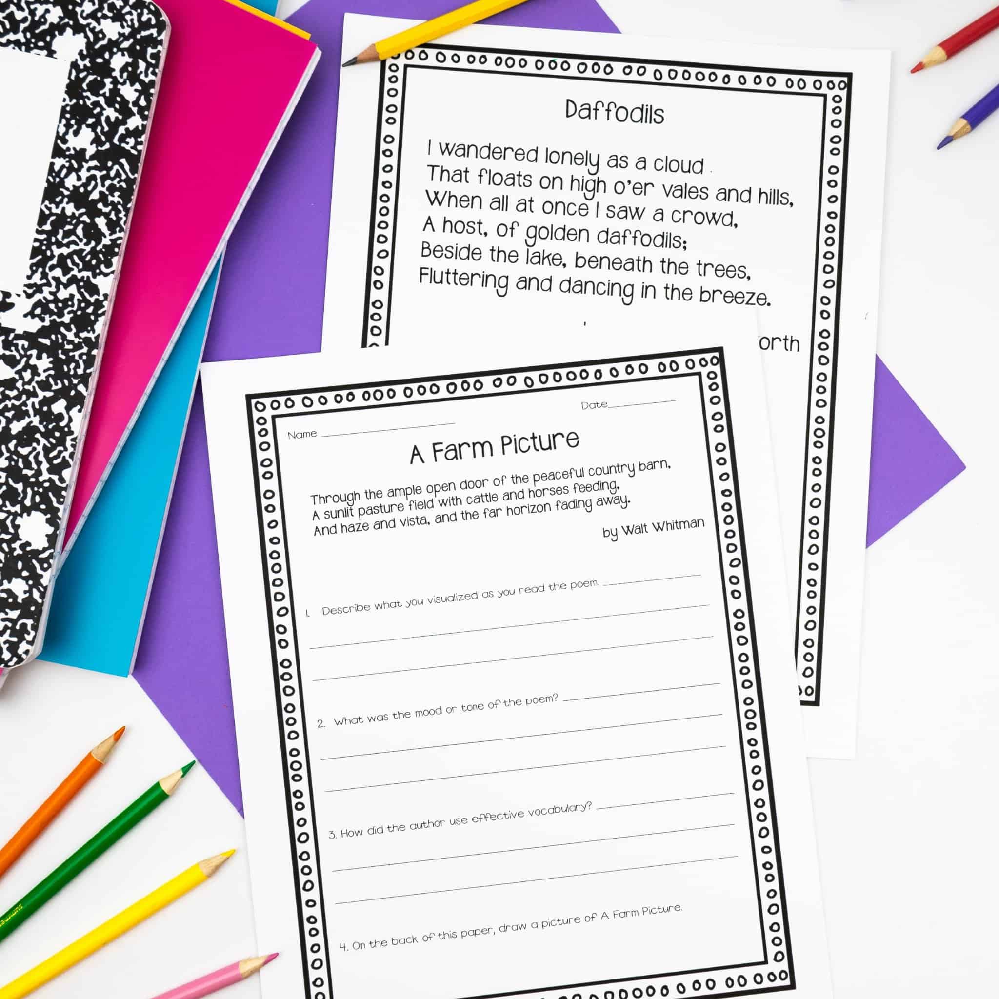 Poetry Lessons & Activities - Ashleigh's Education Journey