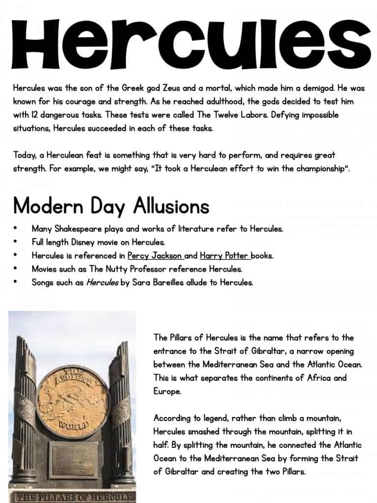 Allusions to Greek Mythology - Ashleigh's Education Journey