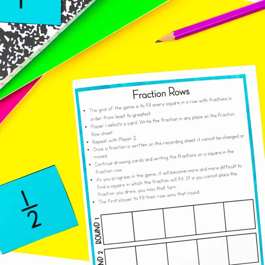 Fraction Games - Ashleigh's Education Journey