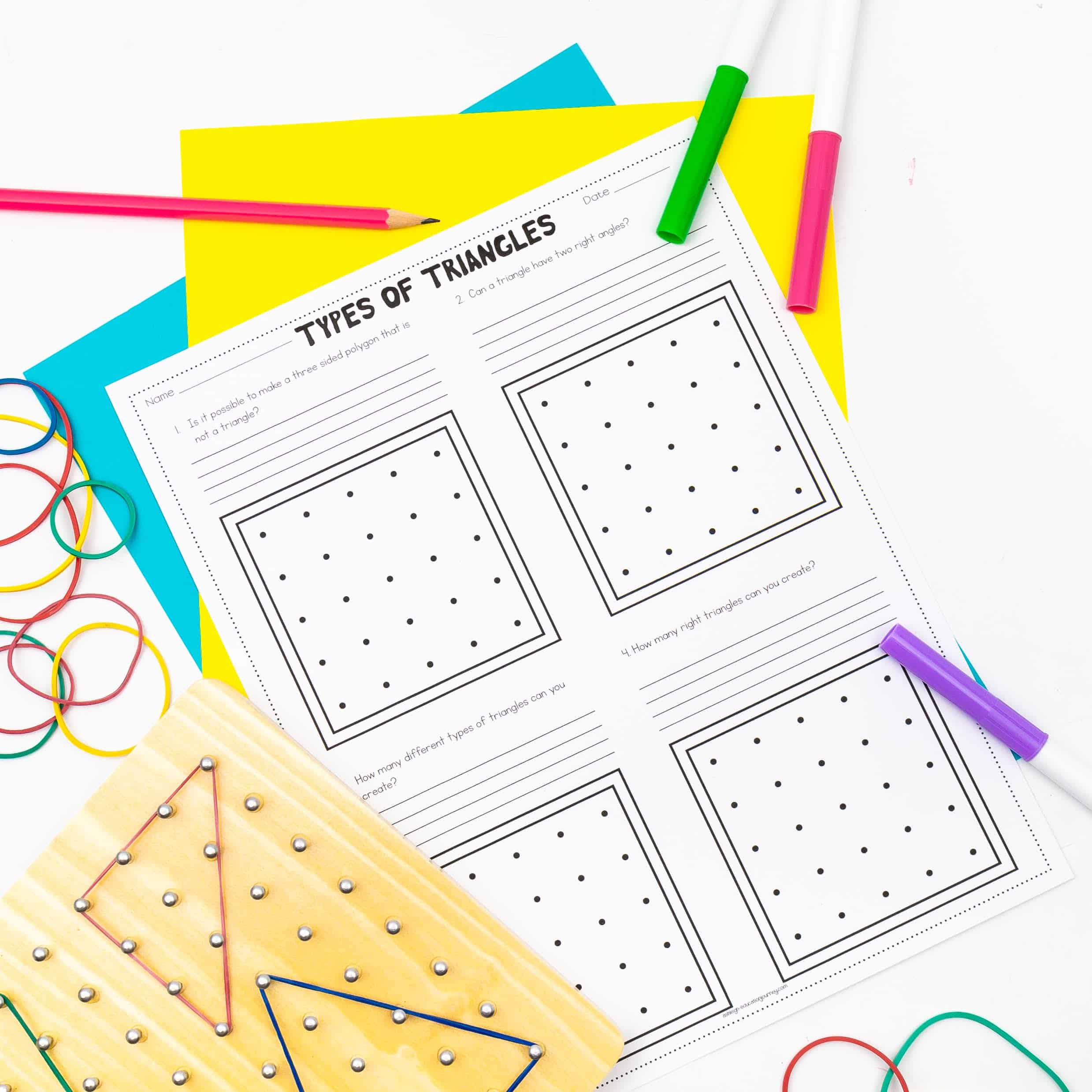 Geometry Worksheets triangles Ashleigh s Education Journey