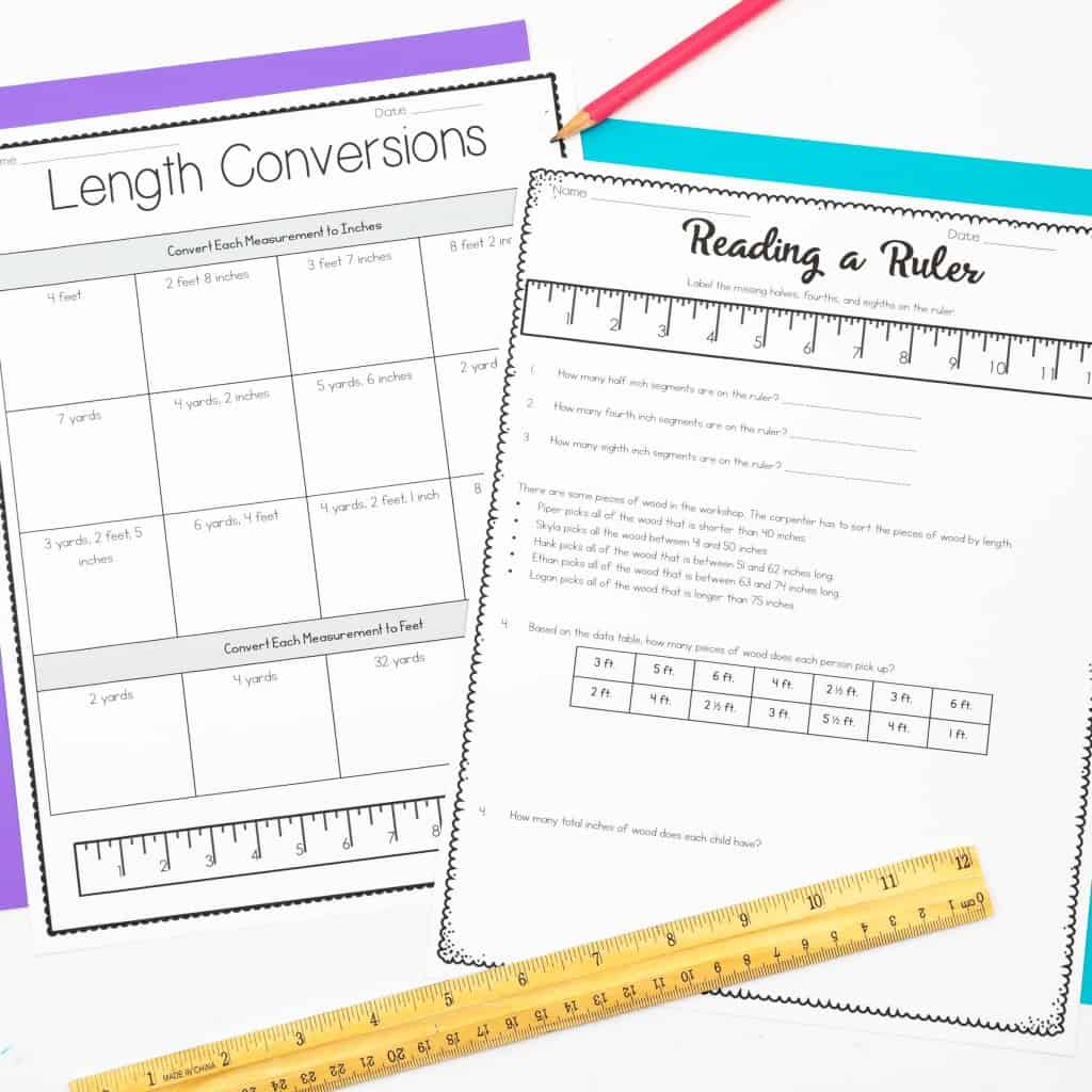 Converting Measurements Worksheets and Activities