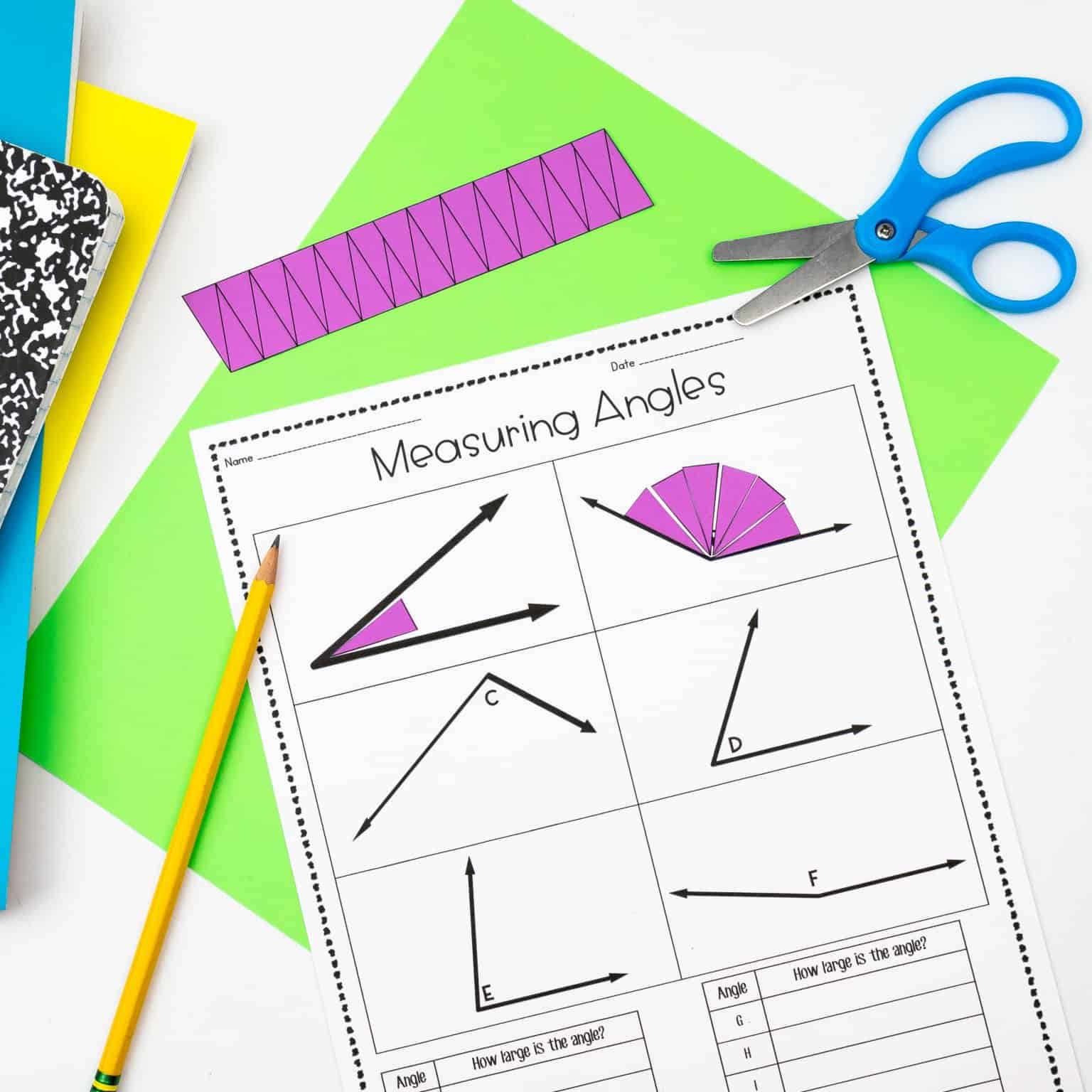 Measuring Angles Worksheets & Activities