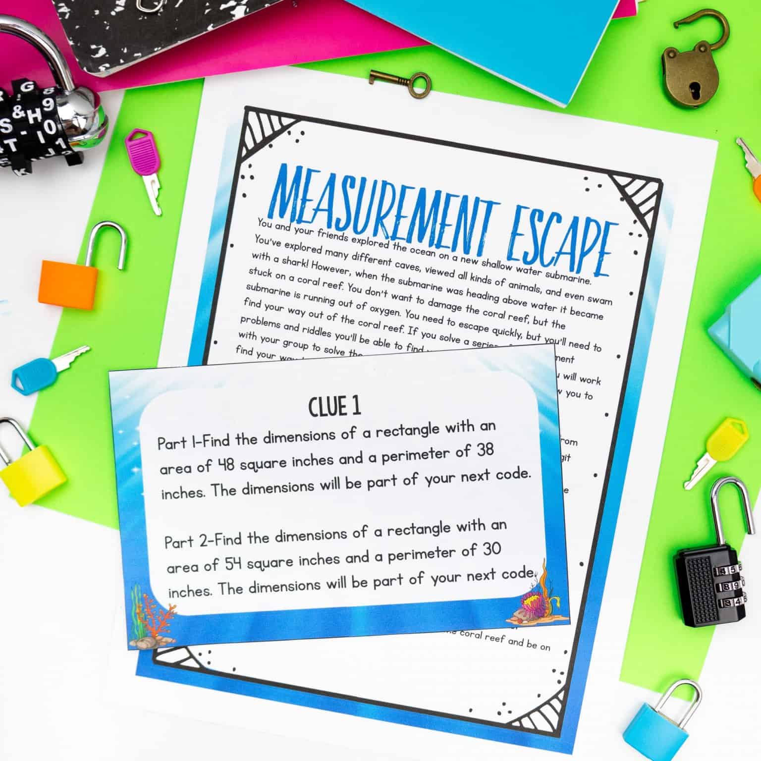 Measurement Escape Activity - Ashleigh's Education Journey